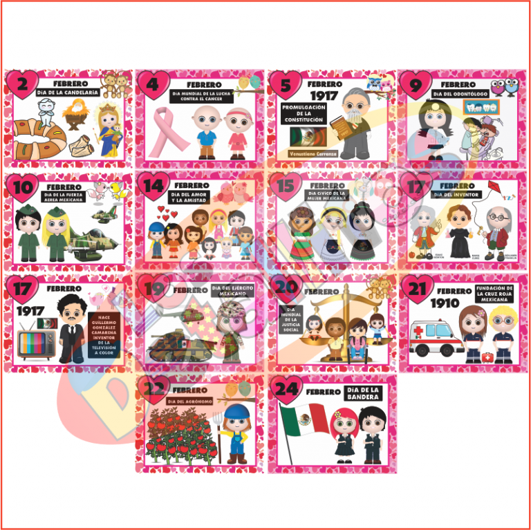 BANDERÍN SAN VALENTÍN ESPAÑOL E INGLÉS – Los Detallitos